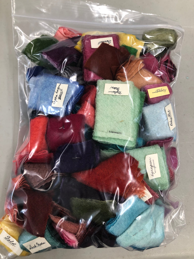 Cushing Dyes- Swatch Samples – Green Mountain Hooked Rugs